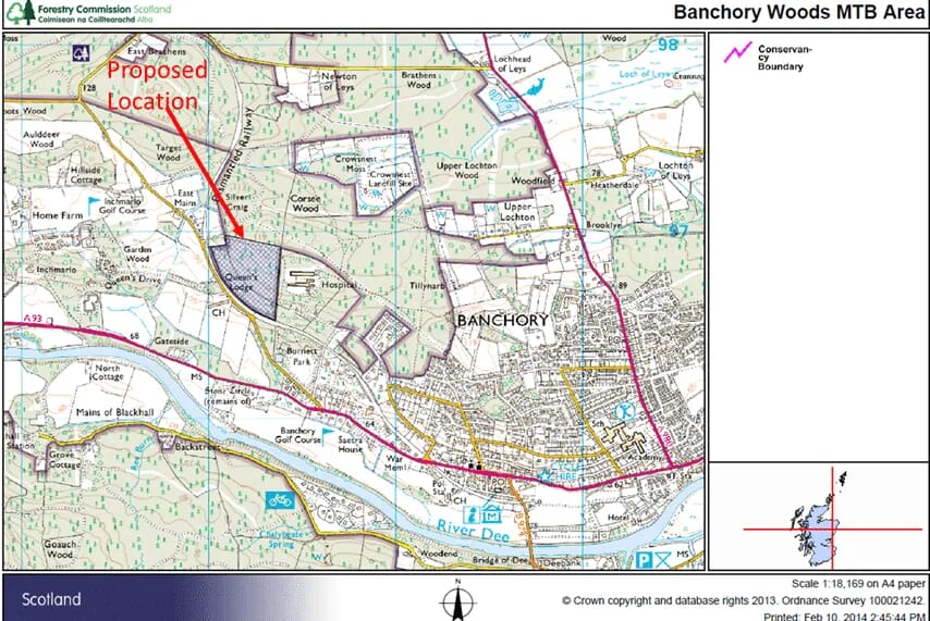 Banchory Woodland Trails Location » Deeside Bike Collective